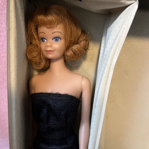 Vintage 1963 Mattel Midge Barbie Doll with Black Vinyl Carrying Case ...