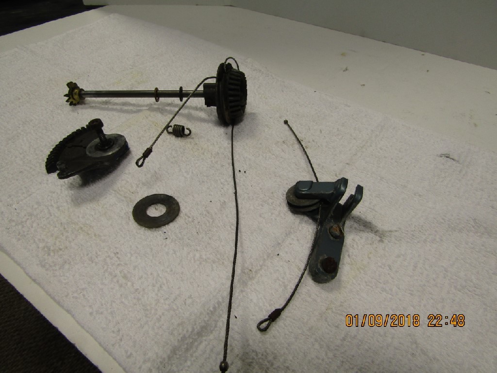 1953-54 Evinrude/johnson 25 HP Throttle Gears and Cables Part# 303200 ...