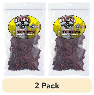 (2 pack) Old Trapper Teriyaki Beef Jerky 10oz Resealable Bag | eBay