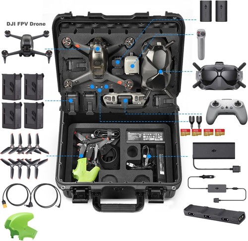Case for DJI FPV Combo and More DJI FPV Drone Accessories Drones Bags ...