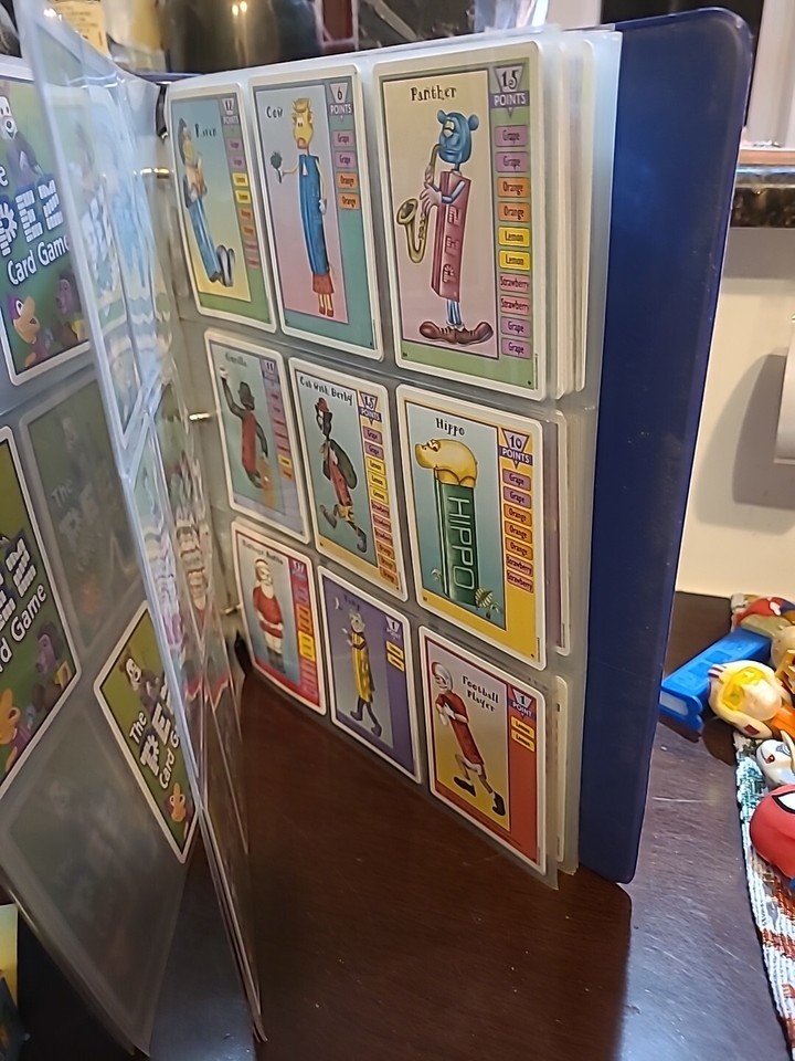 Pez Card Game Album Binder Filled w/ Pez Card Game Collector Cards RARE ...