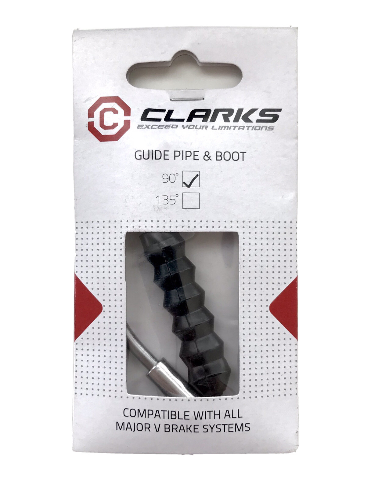 CLARKS 90 DEGREE V-BRAKE SILVER NOODLE AND BOOT - Pack of 1, 3, or 5 | eBay