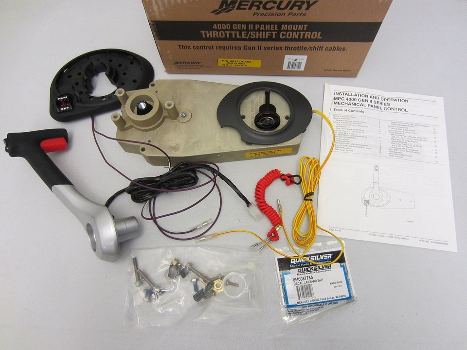 Mercury Remote Control Box Panel Side Mount w Power Trim Switch ...