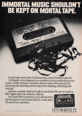 Maxell - Cassette Recording Tape - Original Magazine Ad - | eBay