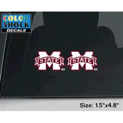 Mississippi State Bulldogs Decal - Small M State Logo - 2 Decals | eBay