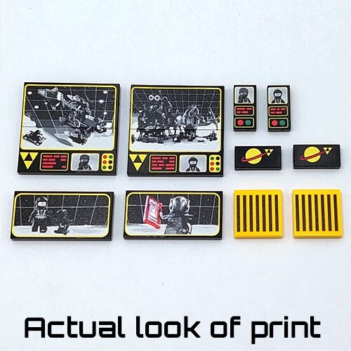Custom UV Print on LEGO Tiles - Blacktron I pack 3 | eBay Australia