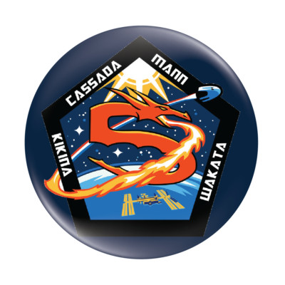 NASA Spacex Crew-5 Button Badge 58mm (2.25") Mission Patch NASA ...