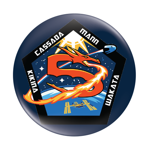 NASA Spacex Crew-5 Button Badge 58mm (2.25") Mission Patch NASA ...