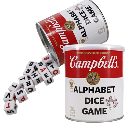 TDC Games Campbell's Alphabet Dice Word Game | eBay