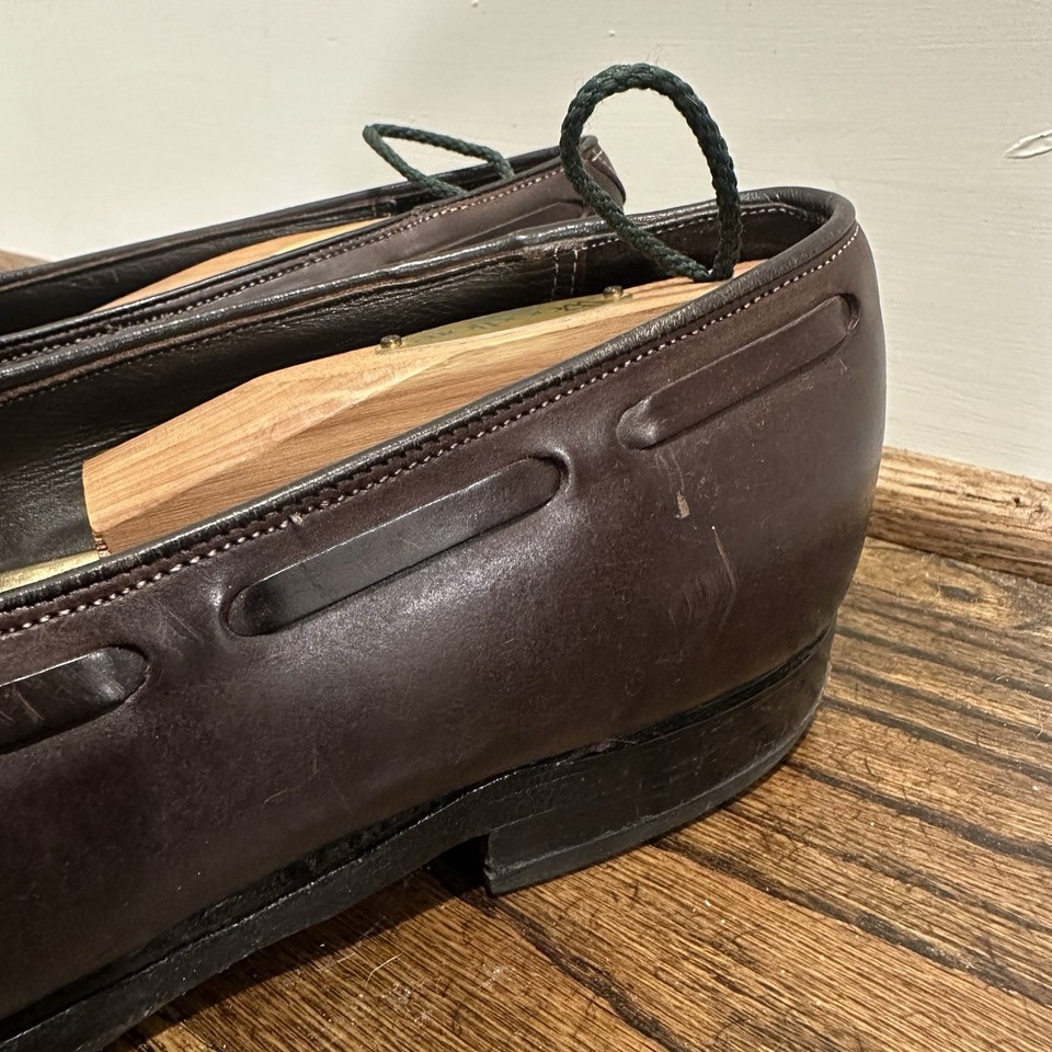 Shell Cordovan Tassel Loafers Vintage Men Size 10.5 D Maroon Slip On ...