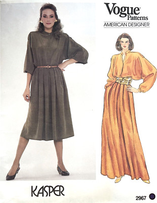 1970's VOGUE Misses' Dress Kasper Pattern 2967 Size 14 UNCUT | eBay