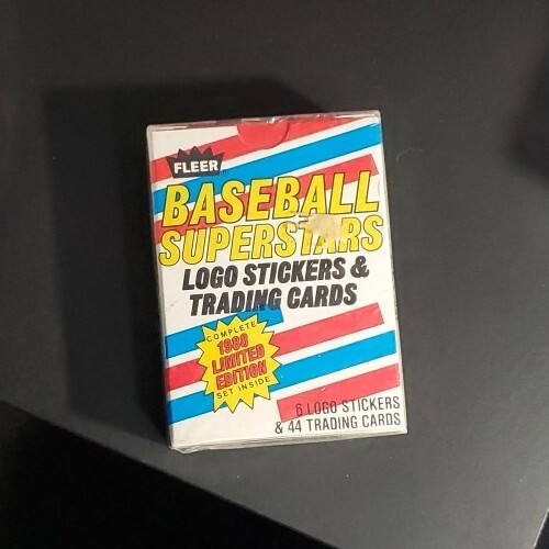1988 Fleer baseball Superstars logo stickers, cards unopened box set ...