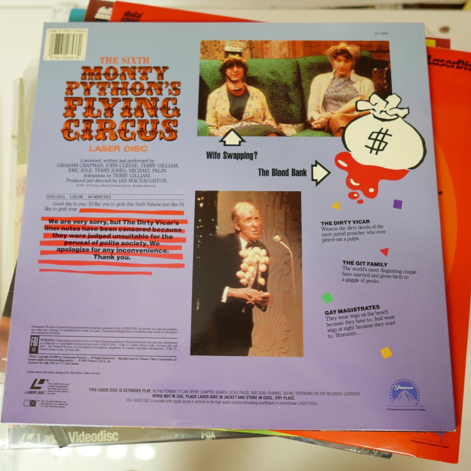 The Sixth Monty Python's Flying Circus Dirty Vicars,Poofy Judges ...