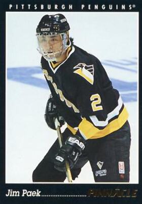 #278 Jim Paek - Pittsburgh Penguins - 1993-94 Pinnacle Canadian Hockey ...
