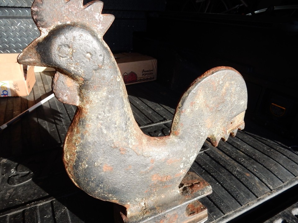 Antique Woodmance Rooster Windmill Weight 60.6 lbs. Cast Iron | eBay