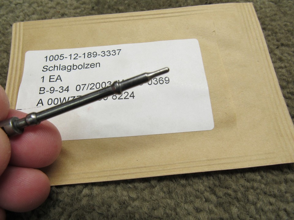 Walther P38 P1 Factory Firing Pin Post War NOS OEM In Govt Wrapper | eBay