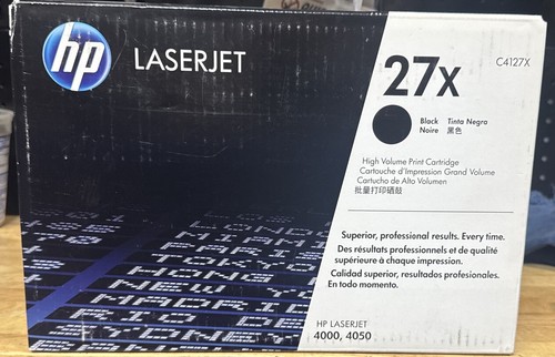 NEW Genuine HP 27X Black High Volume Toner Cartridge C4127X LaserJet ...