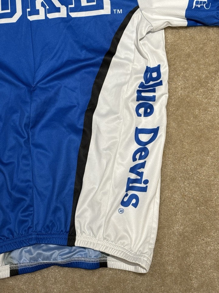 Duke Blue Devils NCAA Half Zip Hincapie Adrenaline Cycling Jersey Size ...