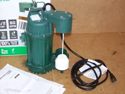 NEW Zoeller Cast Iron 1/2 HP Vertical Float | Grelly USA