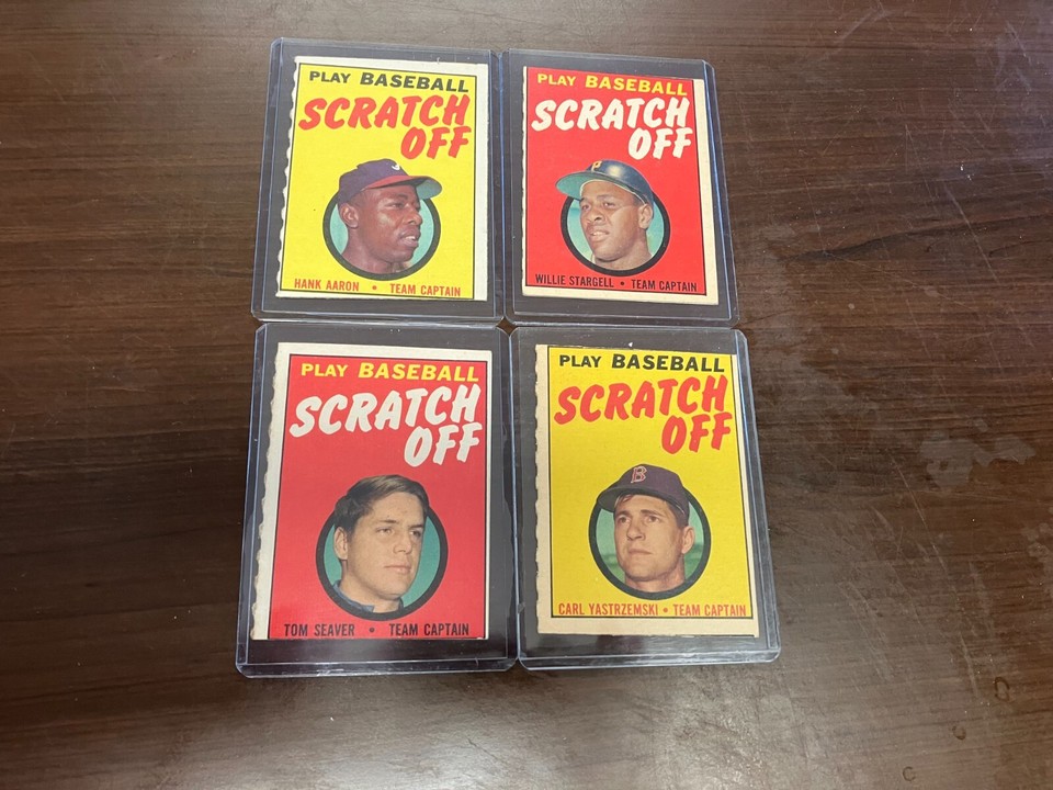 1970 Topps Baseball Scratch-Offs Complete Set of 24 NRMT-EX All ...