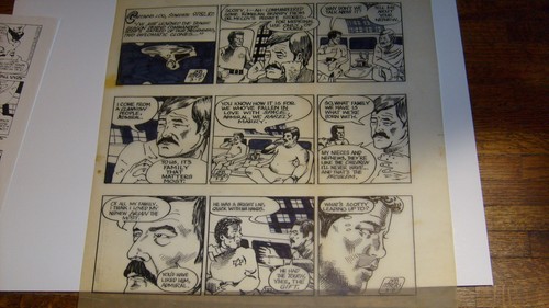 STAR TREK COMIC STRIP ORIGINAL ART, 3 strips on vellum, MARCH 7, 8, 9 ...