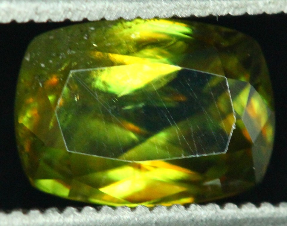 1.26 CT Rarest Green Color Change Natural Sphene/Titanite Cut Gemstone ...