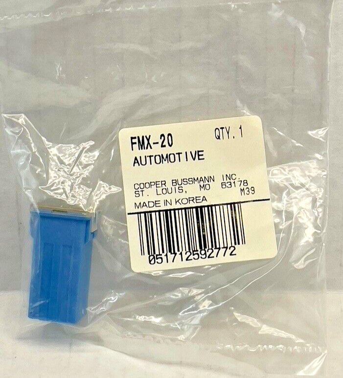 Bussmann Bp/fmx-20lp-rp 20 Amp Low Profile FMX Female Maxi Fuse for ...