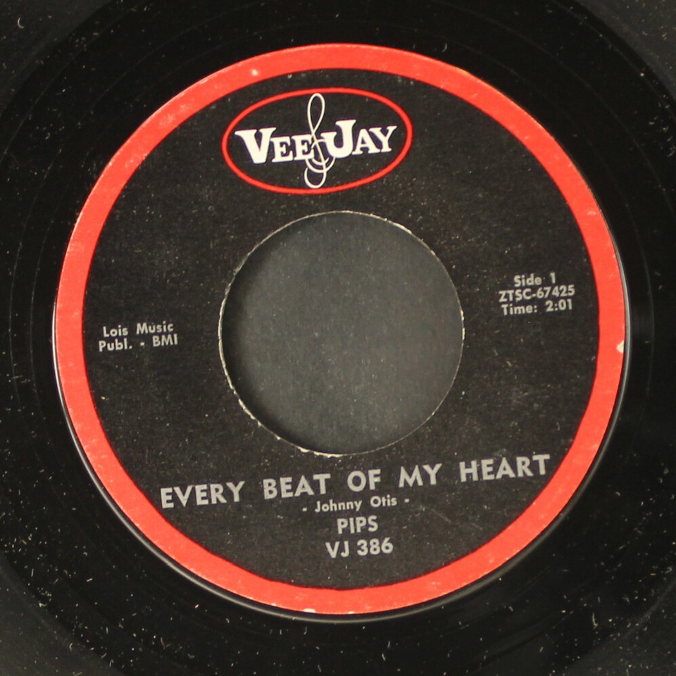 PIPS: every beat of my heart / room in your heart VEE-JAY 7" Single 45 RPM | eBay