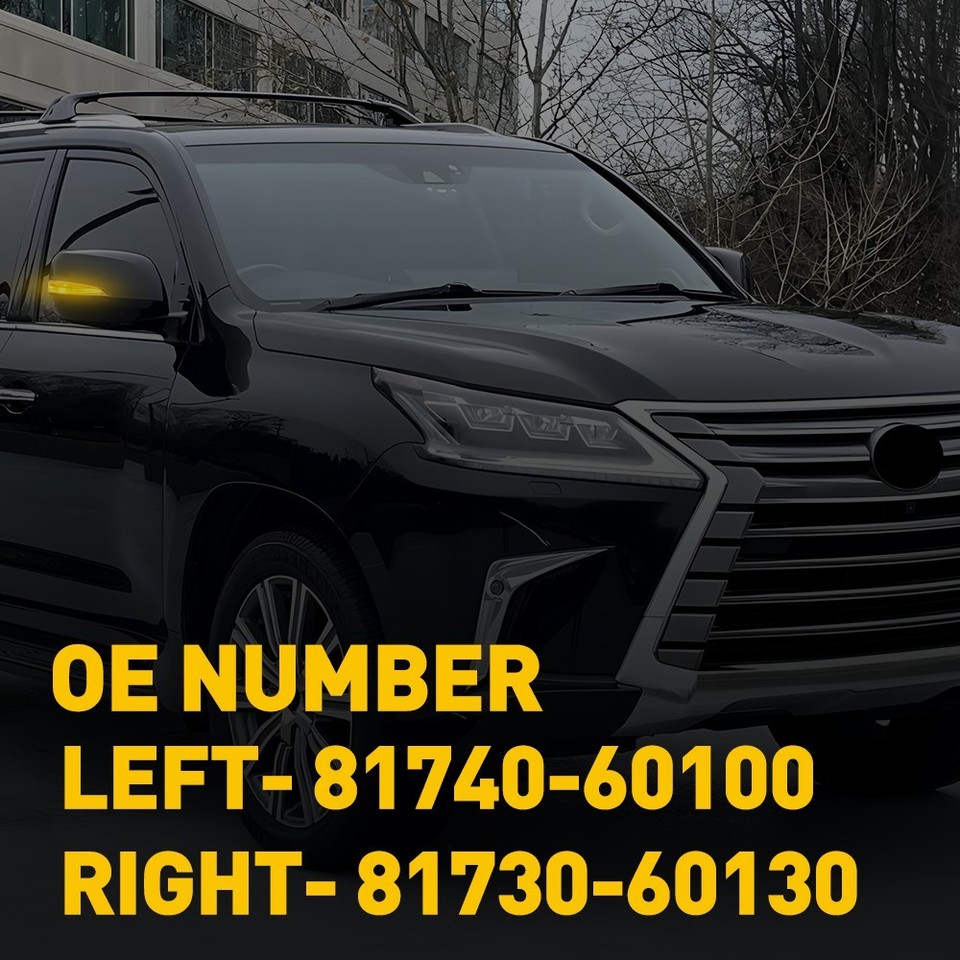 Amber LED Mirror Side Lamp Turn Signal Lights For Lexus LX570 GX460 ...