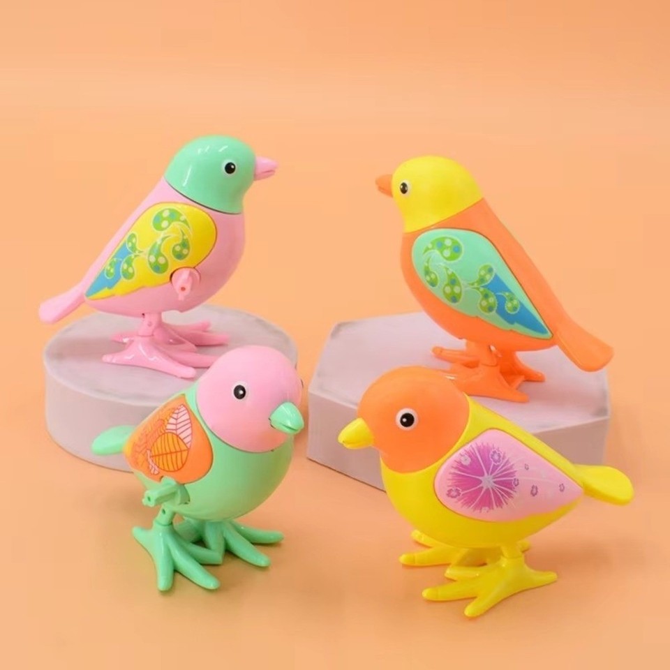 1pc Winding Mechanism Clockwork Bird Toy Cartoon Jumping Bird Baby Toy ...