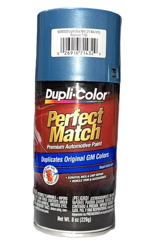 Dupli-Color BGM0539 Light Blue Metallic GM Exact Match Paint 8 oz. (21 ...