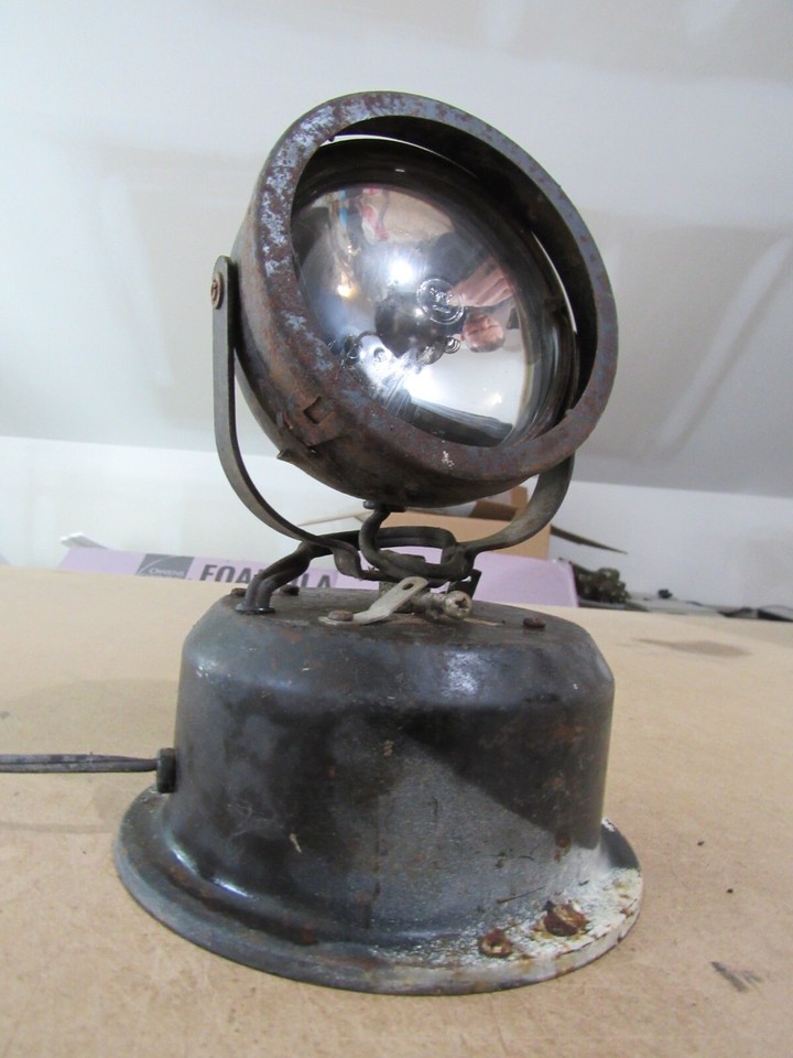 vintage oscillating rotating light lamp railroad train? old antique | eBay