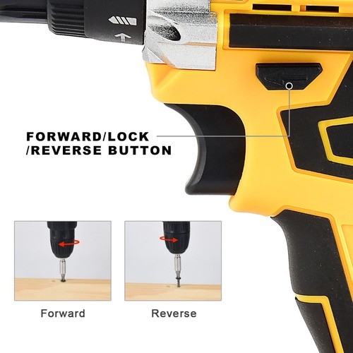 Cordless Brushless Impact Driver Electric Drill Combo Kit with Battery ...