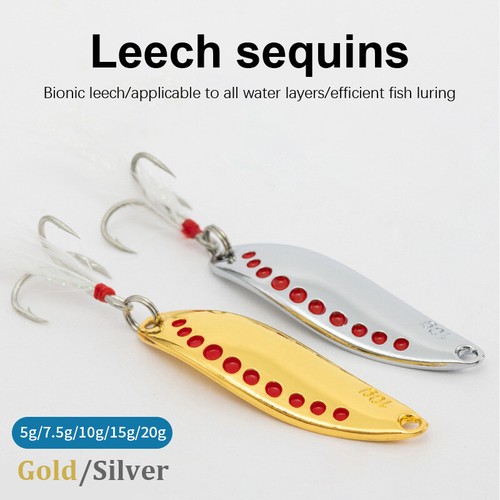 5G 7G10G15G20G Leech Lure Sequins Lure Metal Fake Bait ny | eBay Australia