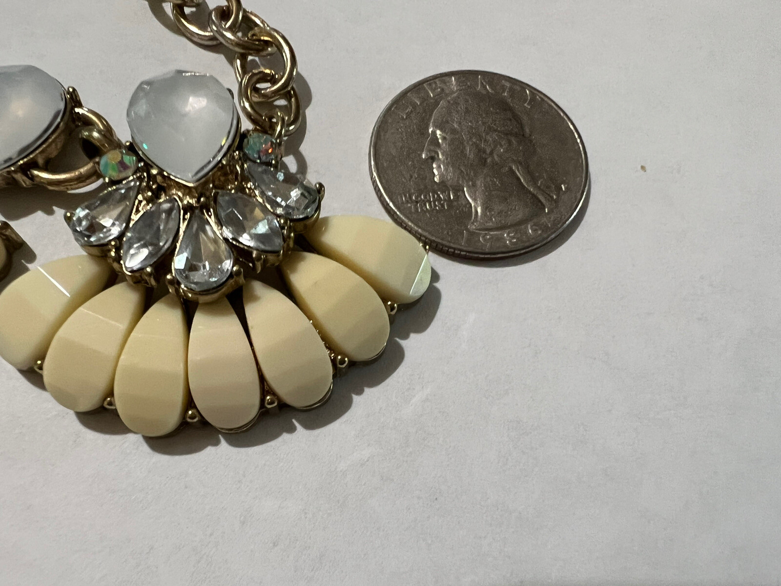 Natasha Vintage Cleopatra Lucite and Moonstone Crysta… - Gem