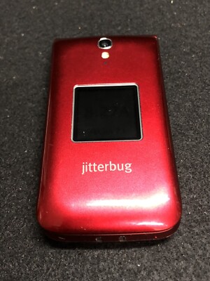 Alcatel One Touch Jitterbug 4043S Red Flip Phone for Seniors, GreatCall ...