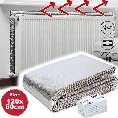 🔥Heat Radiator Insulation Reflective Foil Sheet Energy Saving Foil ...