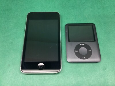 (2 PACK) Apple iPod - 8GB A1288 Touch 2nd Gen & 8GB A1236 Nano 3rd Gen ...