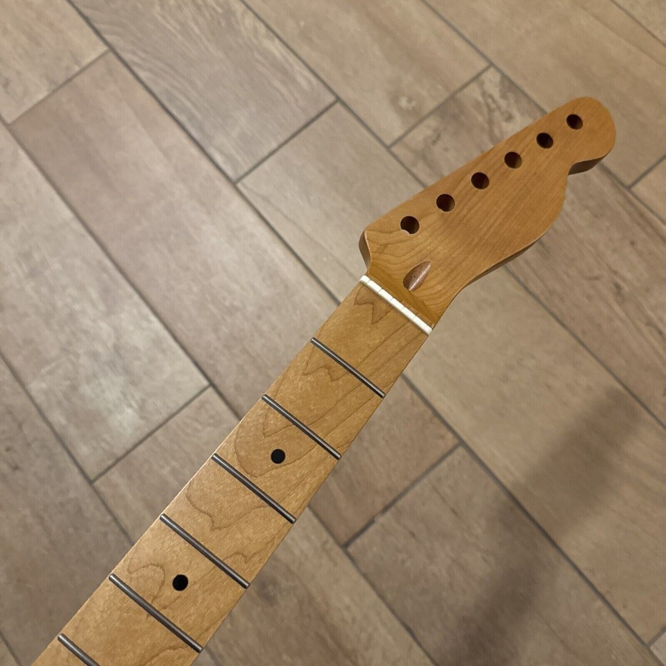 22 Frets Roasted Maple Tele Guitar Neck Nitro Satin for Telecaster ...