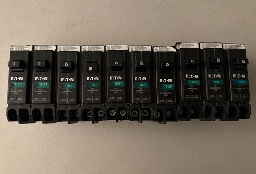 10 PCS Eaton BRP115AF 120/240V 15A Single Phase Circuit Breaker | eBay