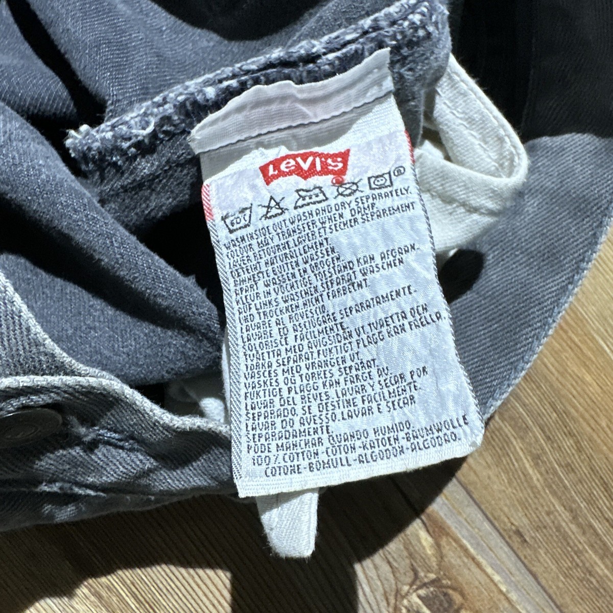 Vtg 90s USA Levis 501 Men's Tag W33 L34 L Faded Black Jeans Vtg 90s USA Levis 501 Men's Tag W33 L34 L Faded Black Jeans