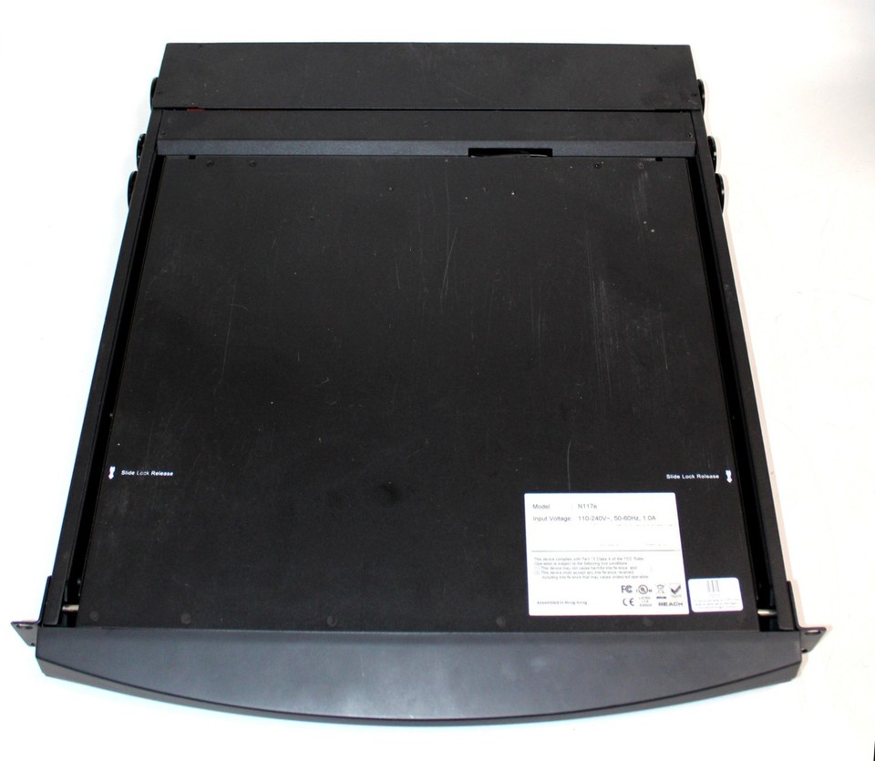 N117e 17" Rack Mount Monitor Keyboard KVM Drawer Console, N117eRack ...