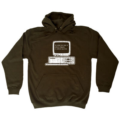 The Number One Cause Of Computer Problems - Novelty Mens Funny Hoodies ...
