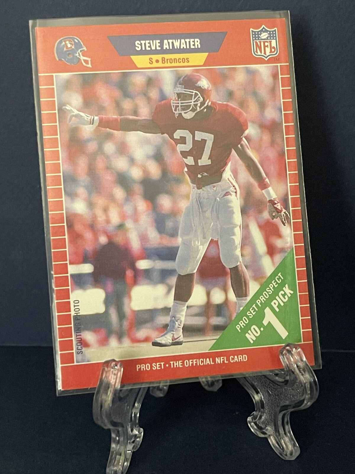 Steve Atwater 1989 Pro Set Football Card #492 Denver Broncos Rookie | eBay