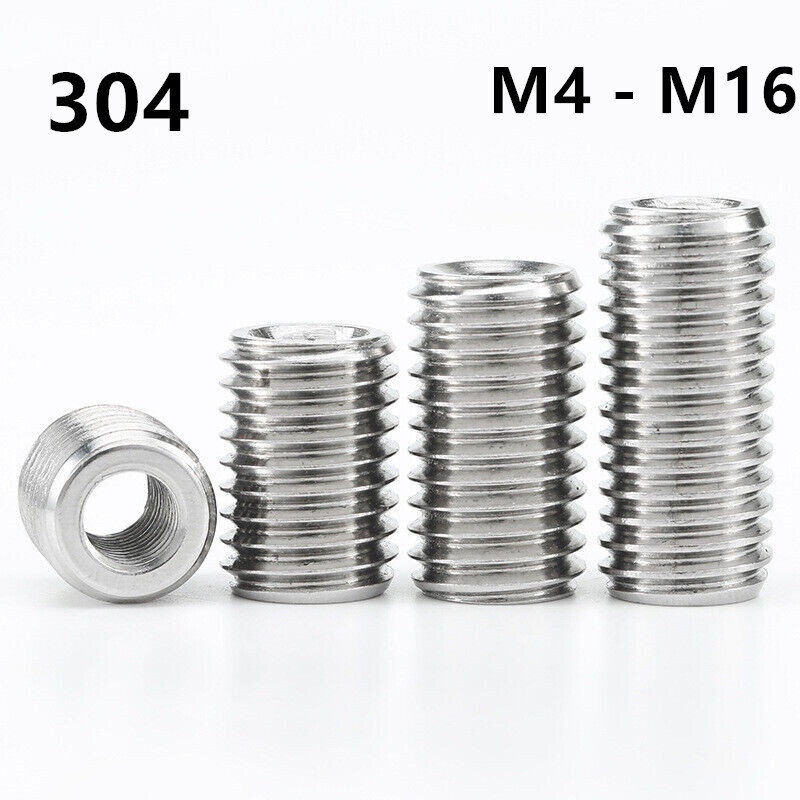 M4 - M16 Stainless Steel Nut Insert Thread Repairing Metal Threads ...