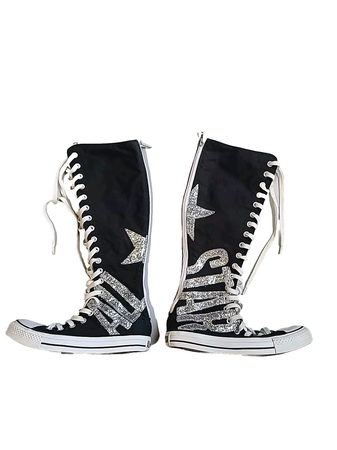 Converse Chuck Taylor Knee High Tall Sneakers SZ 7 Wo… - Gem