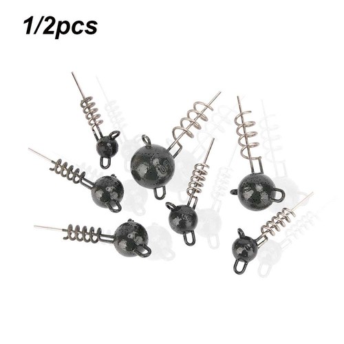 lure Connect Jig Head Sinkers Pike Soft Worm lure Flexhead Screw Fixed ...