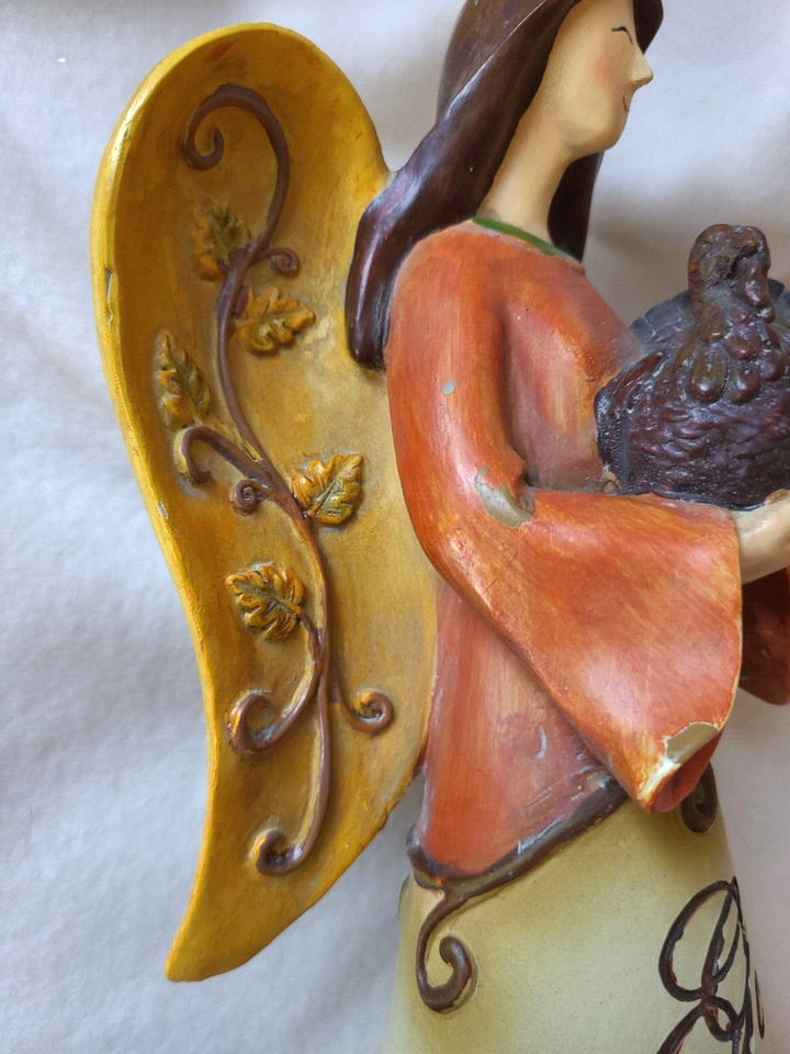 Thanksgiving Angel figurine, "God Bless our Family" Turkey | eBay
