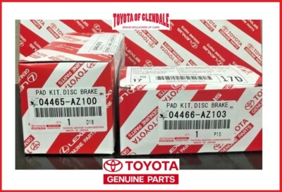 2003-2021 TOYOTA 4RUNNER FRONT & REAR BRAKE PADS GEN OEM 04465-AZ300 ...