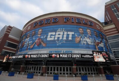 Detroit Lions Ford Field Stadium Entrance NFL 13"x19" Poster Super ...